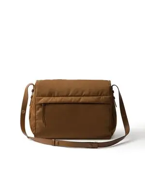Prada Large Padded Re-nylon Shoulder Bag - Brown