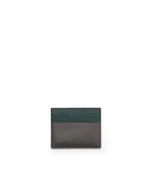 Prada Saffiano Leather Card Holder - Grey