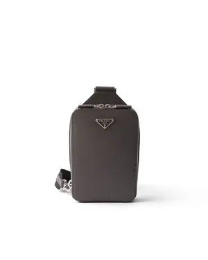 Prada Brique Saffiano Leather Bag - Grey