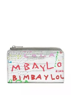 Bimba Y Lola Crocodile-effect Wallet - Silver