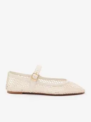 REFORMATION Tilly Ballet Flat Ivory