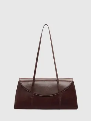 REFORMATION Elena Shoulder Bag - Brown