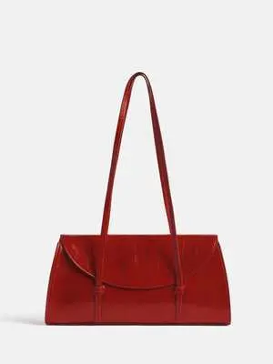 REFORMATION Elena Shoulder Bag - Red