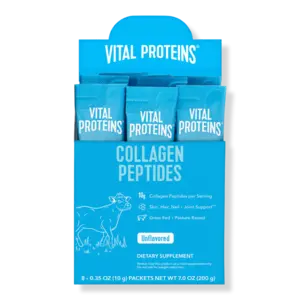 Vital Proteins Hydrolyzed Collagen Peptides Unflavored Powder Stick Pack - One-color