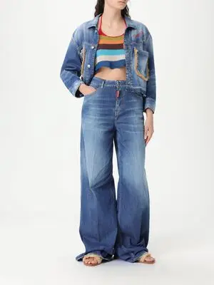 Dsquared2 Striped Halterneck Cropped Top