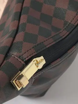 SPRAYGROUND Chequered Belt Bag In Coated Cotton With Adjustable Strap