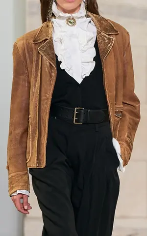 Ralph Lauren Double Prong Leather Belt