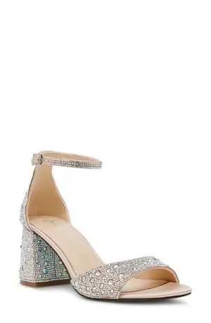 Betsey Johnson Kami Block Heel Sandal - Rhinestone