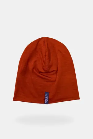 ALPINE FIT Nordic Anywhere Merino Wool Beanie - Rust