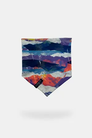 ALPINE FIT Mountain V Merino Wool Neck Warmer Sunrise