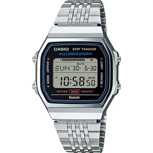Casio Vintage Style Digital Bracelet Watch With Bluetooth® Connectivity Silver