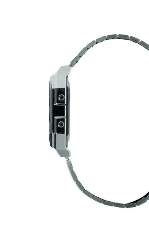 Casio Vintage Multiface Digital Bracelet Watch - Silver