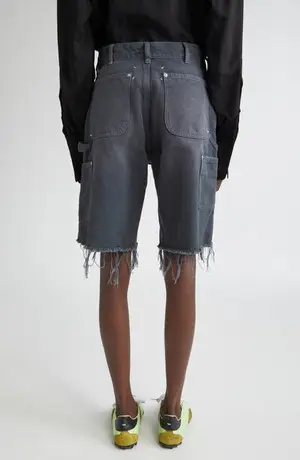 MAISON MARGIELA Studded Denim Carpenter Shorts