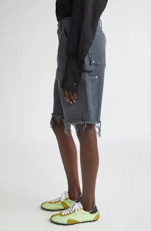 MAISON MARGIELA Studded Denim Carpenter Shorts