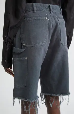 MAISON MARGIELA Studded Denim Carpenter Shorts