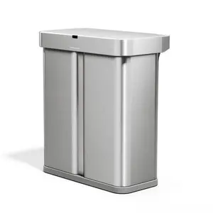 SIMPLEHUMAN 58l Sensor Recycler With Voice And Motion Control - Brushed