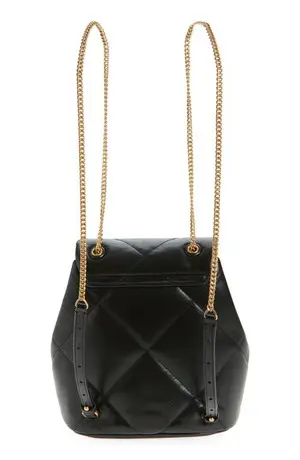 Tory Burch Small Kira Diamond Quilted Leather Backpack - Black