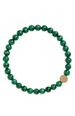 Caputo & Co Beaded Stretch Bracelet - Malachite