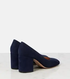 GIANVITO ROSSI Joelle Suede Pumps - Blue