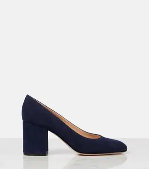 GIANVITO ROSSI Joelle Suede Pumps - Blue