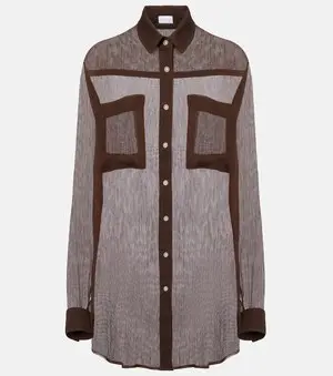 Jade Swim Mika Sheer Shirt - Brown