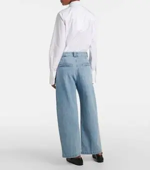 Citizens Of Humanity Cara Twill Cropped Wide-leg Pants