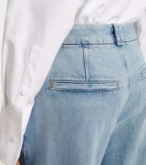 Citizens Of Humanity Cara Twill Cropped Wide-leg Pants