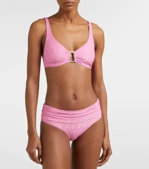 Melissa Odabash Bel Air Chevron Bikini Bottom - Pink