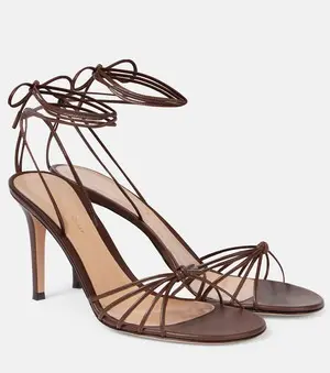 GIANVITO ROSSI Leather Sandals - Brown