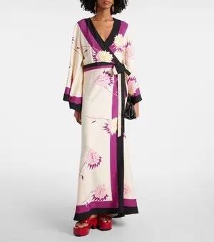 La DoubleJ Floral Wrap Dress