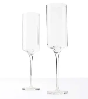 ZAHA HADID DESIGN Hew Set Of 2 Champagne Flute Glasses