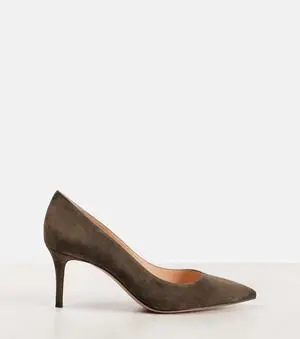 GIANVITO ROSSI 70 Suede Pumps