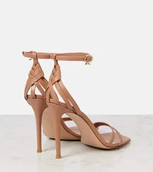 GIANVITO ROSSI Leather Lace-up Sandals