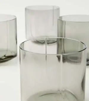 ZAHA HADID DESIGN Hew Set Of 4 Glass Tumblers