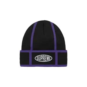 Supreme Grid Beanie - Black