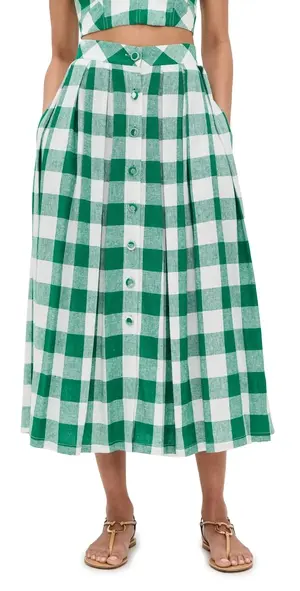 Hunter Bell Eva Check Print Skirt