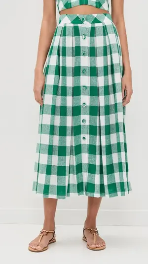 Hunter Bell Eva Check Print Skirt