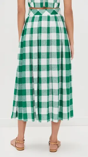 Hunter Bell Eva Check Print Skirt