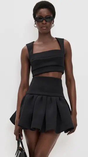 Black Halo Pamina 2-piece Mini Dress - Black