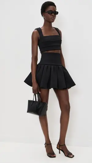 Black Halo Pamina 2-piece Mini Dress - Black