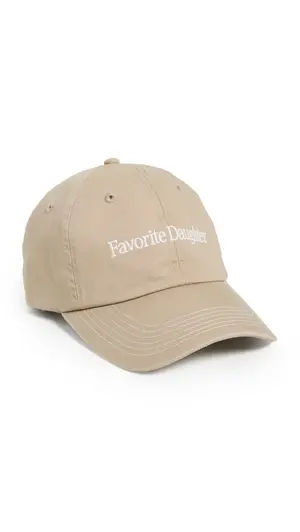 FAVORITE DAUGHTER Classic Logo Baseball Cap - Taupe
