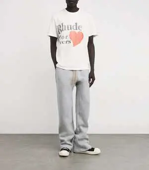Rhude Cotton Lovers Print T-shirt