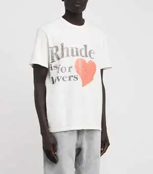 Rhude Cotton Lovers Print T-shirt