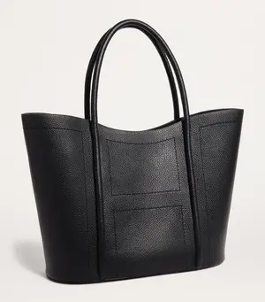 Harrods Large Pebbled Leather Tote Bag
