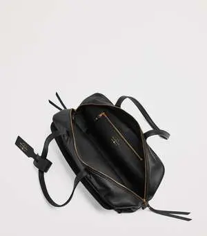 Balenciaga Medium Leather Carrie Bowling Top-handle Bag