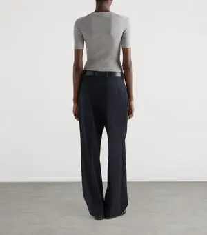 Prada Silk Logo Longline T-shirt