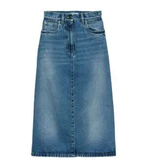 Prada Denim Midi Skirt