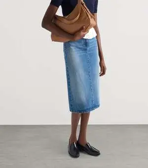 Prada Denim Midi Skirt