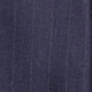 Prada Wool Pinstripe Straight Trousers - Blue