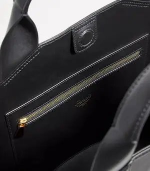 Harrods Leather H Tote Bag